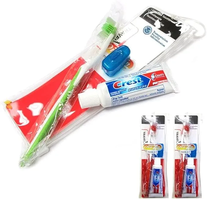 Ora-Zen Travel Kit Toothbrush with Crest Toothpaste 0.85oz