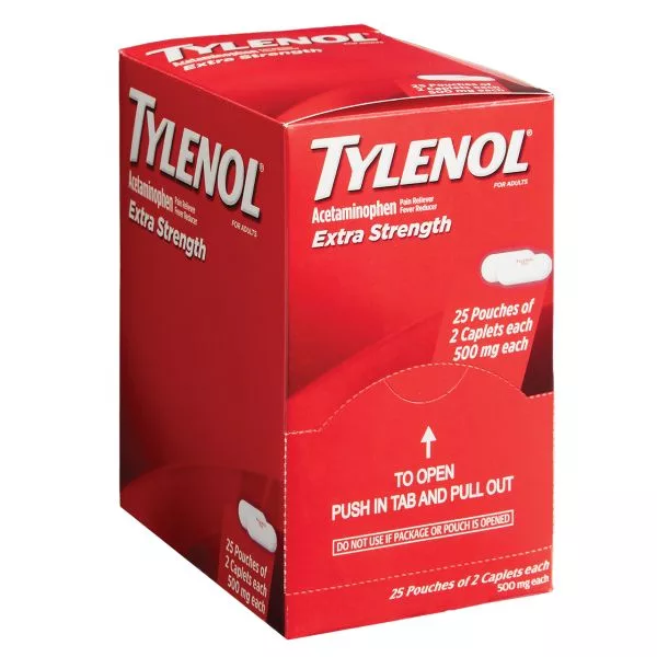 Tylenol Extra Strength Caplets - 25ct (Pack of 2) - B2B Online Shop in ...
