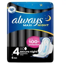 Always Maxi Night Size 4 Secure Night 6 Pads - B2B Online Shop in NYC ...