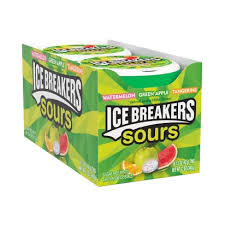 Ice Breakers Sour Watermelon Green Apple Tangerine Mints 1.5oz, 8ct ...